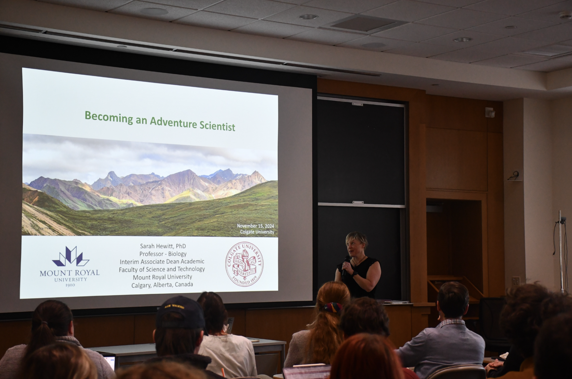 Dr. Sarah Hewitt on How To Be an “Adventure Scientist” – The Colgate ...